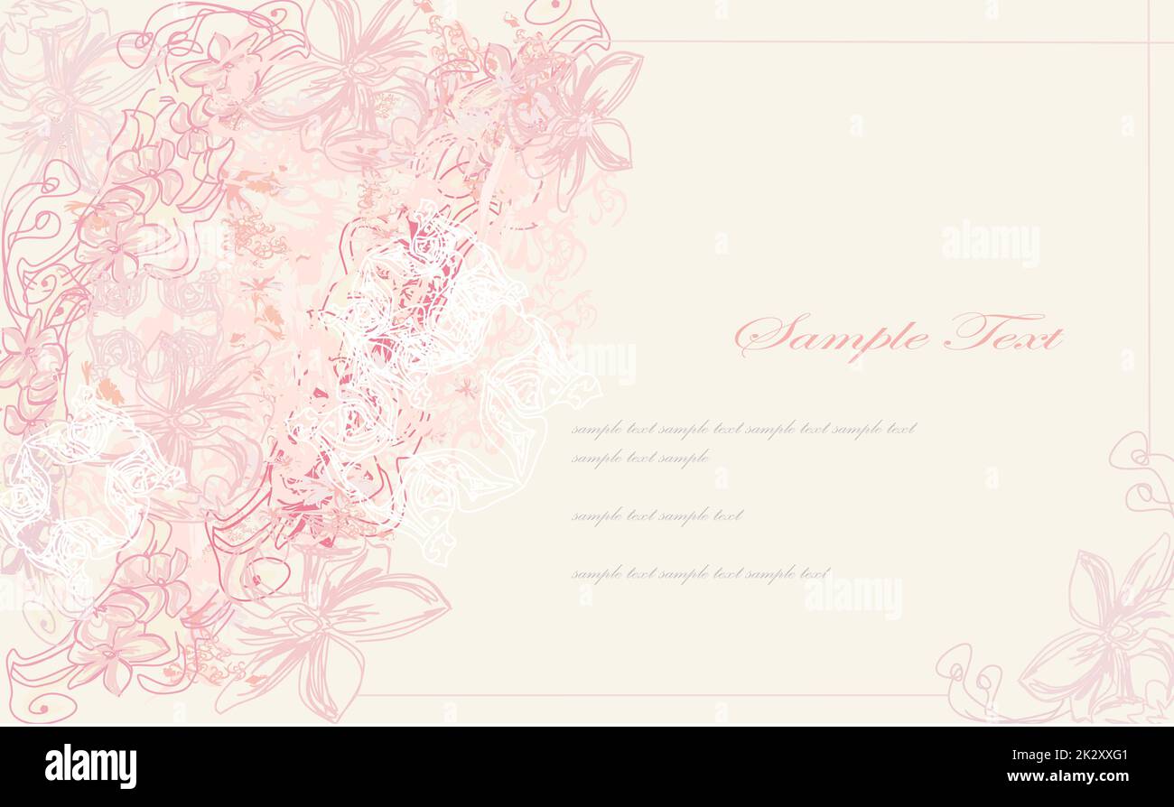 Elegant floral card hi-res stock photography and images - Alamy