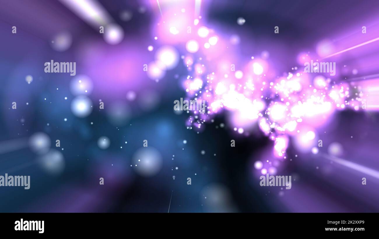 Purple glowing particles hi-res stock photography and images - Alamy