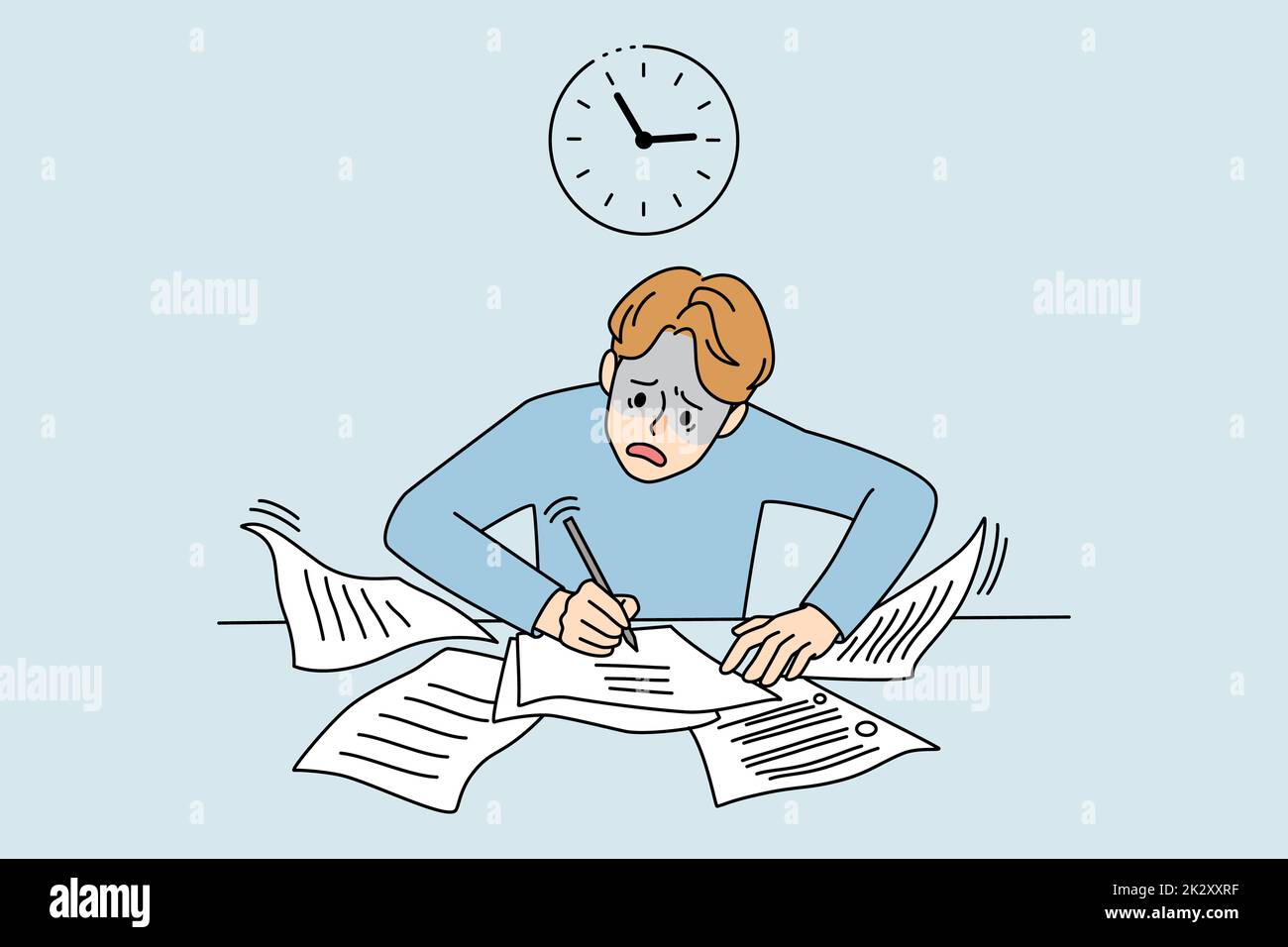 Worried people drawing hi-res stock photography and images - Alamy