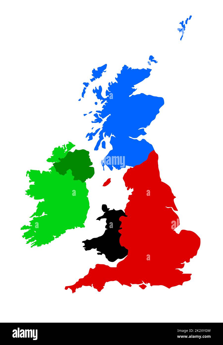 Map of southern ireland hi-res stock photography and images - Alamy
