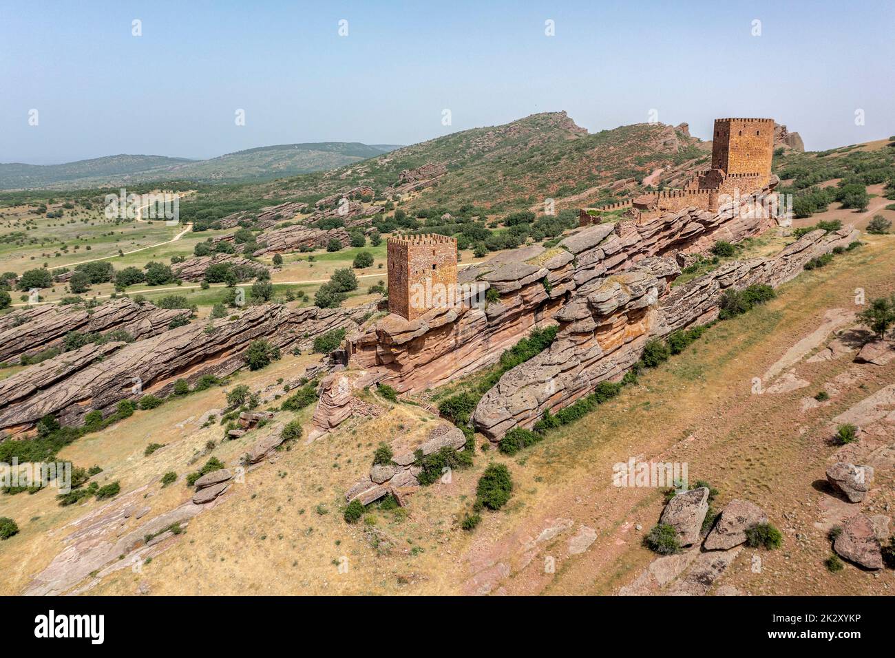Zafra castle, 12th century,in Campillo de Duenas, Spain Stock Photo - Alamy