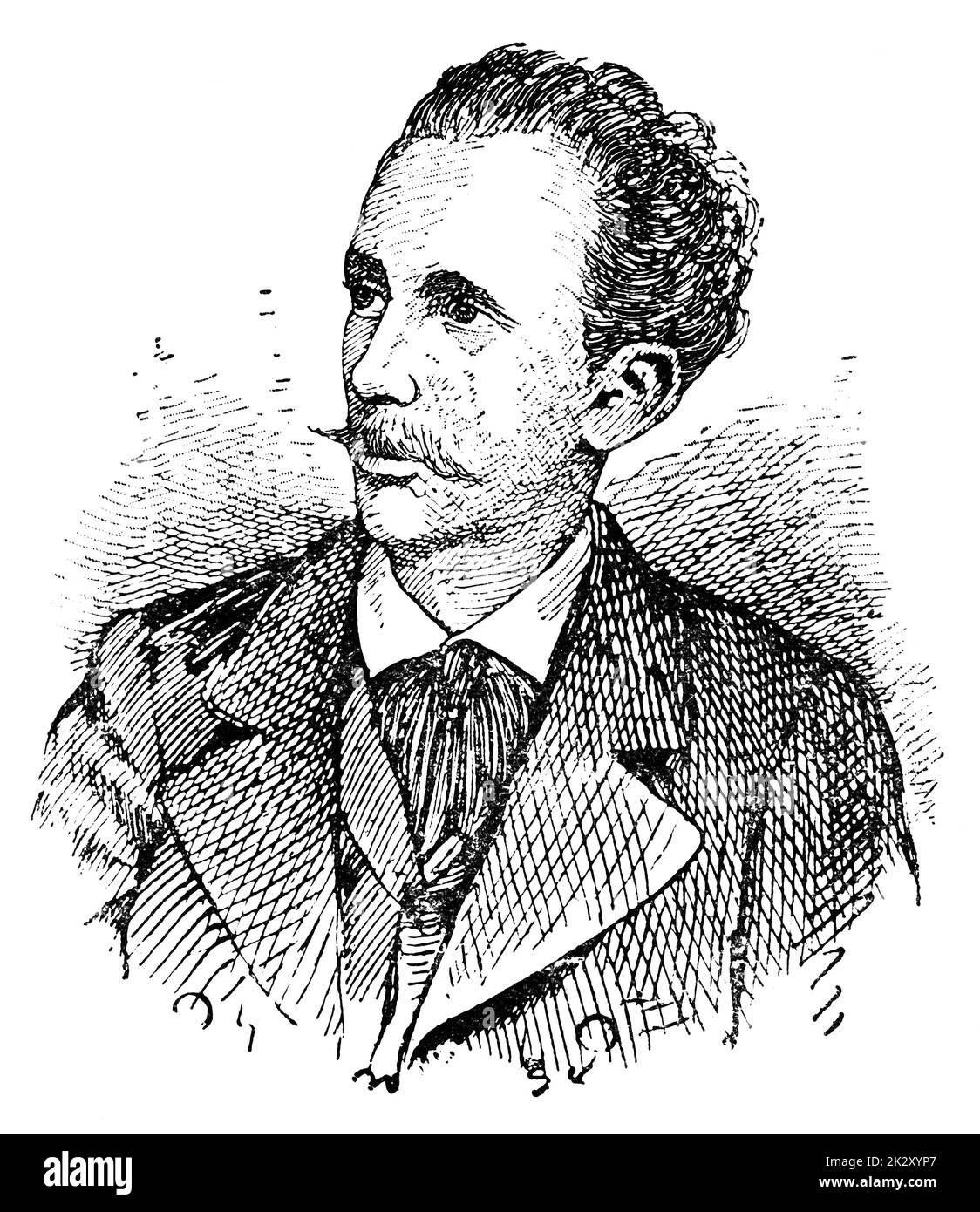 Portrait of Richard Strauss - a German composer, conductor, pianist ...