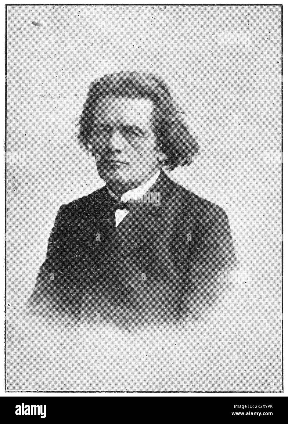 Portrait of Anton Rubinstein - a Russian pianist, composer and ...