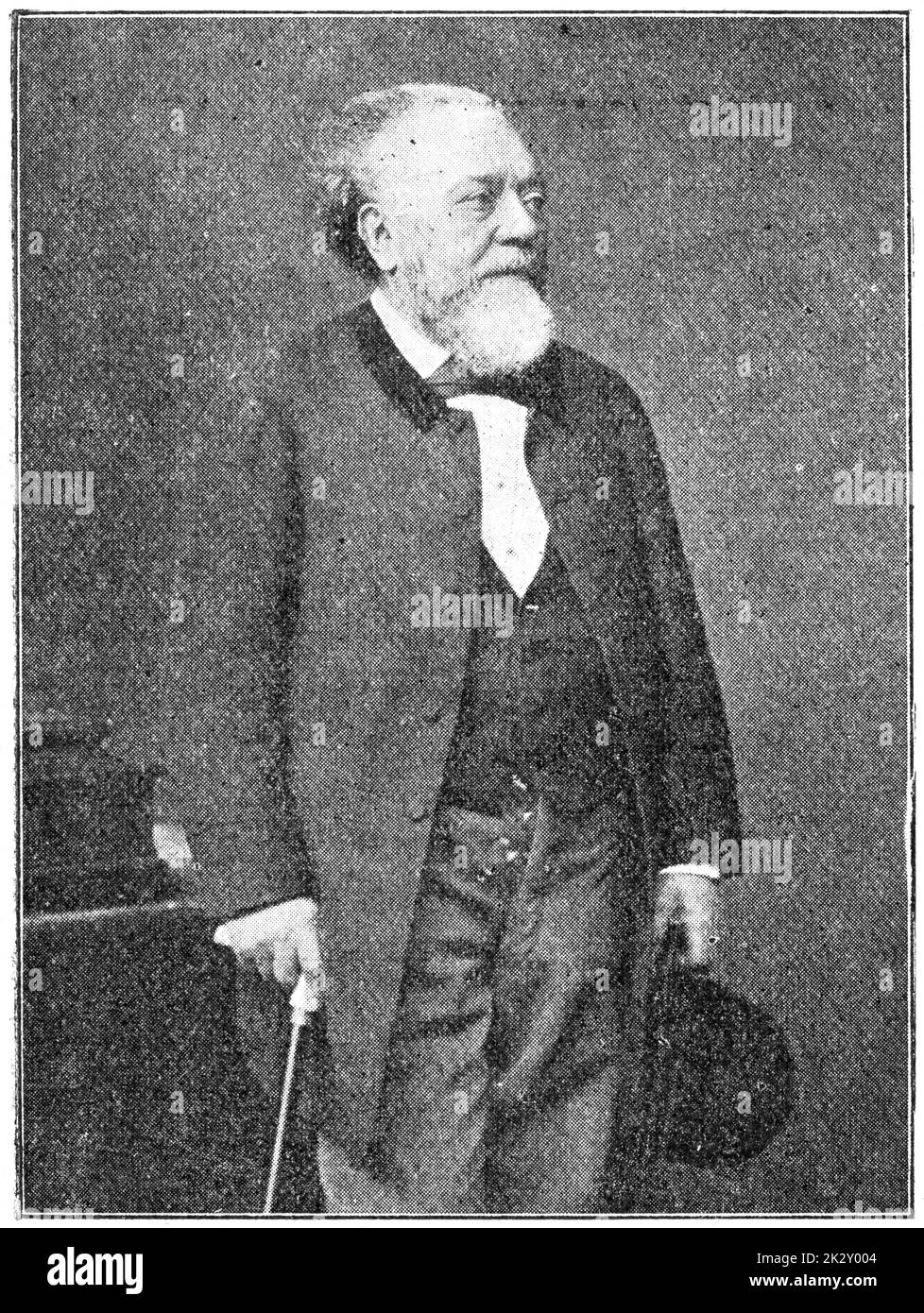 Portrait of Berthold Auerbach - a German-Jewish poet and author ...