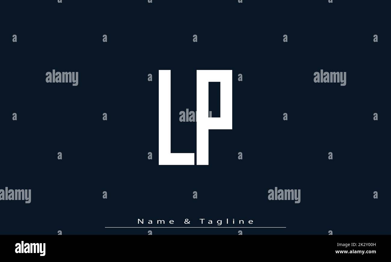 Alphabet letters Initials Monogram logo LP , PL Stock Vector Image ...