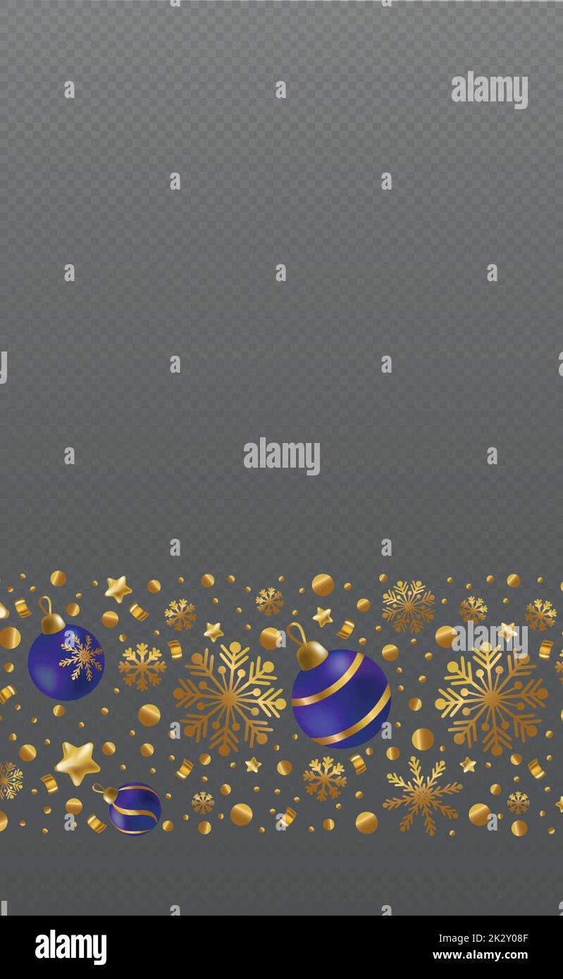 Panoramic Festive New Year Christmas Web Template for Postcard ...