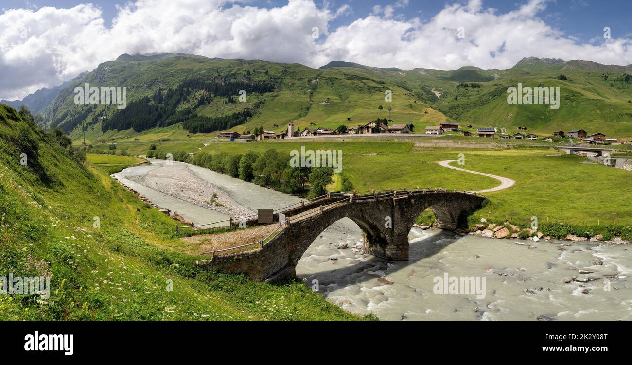 Monumental stone bridge crossing the Posterial Rhine Stock Photo - Alamy