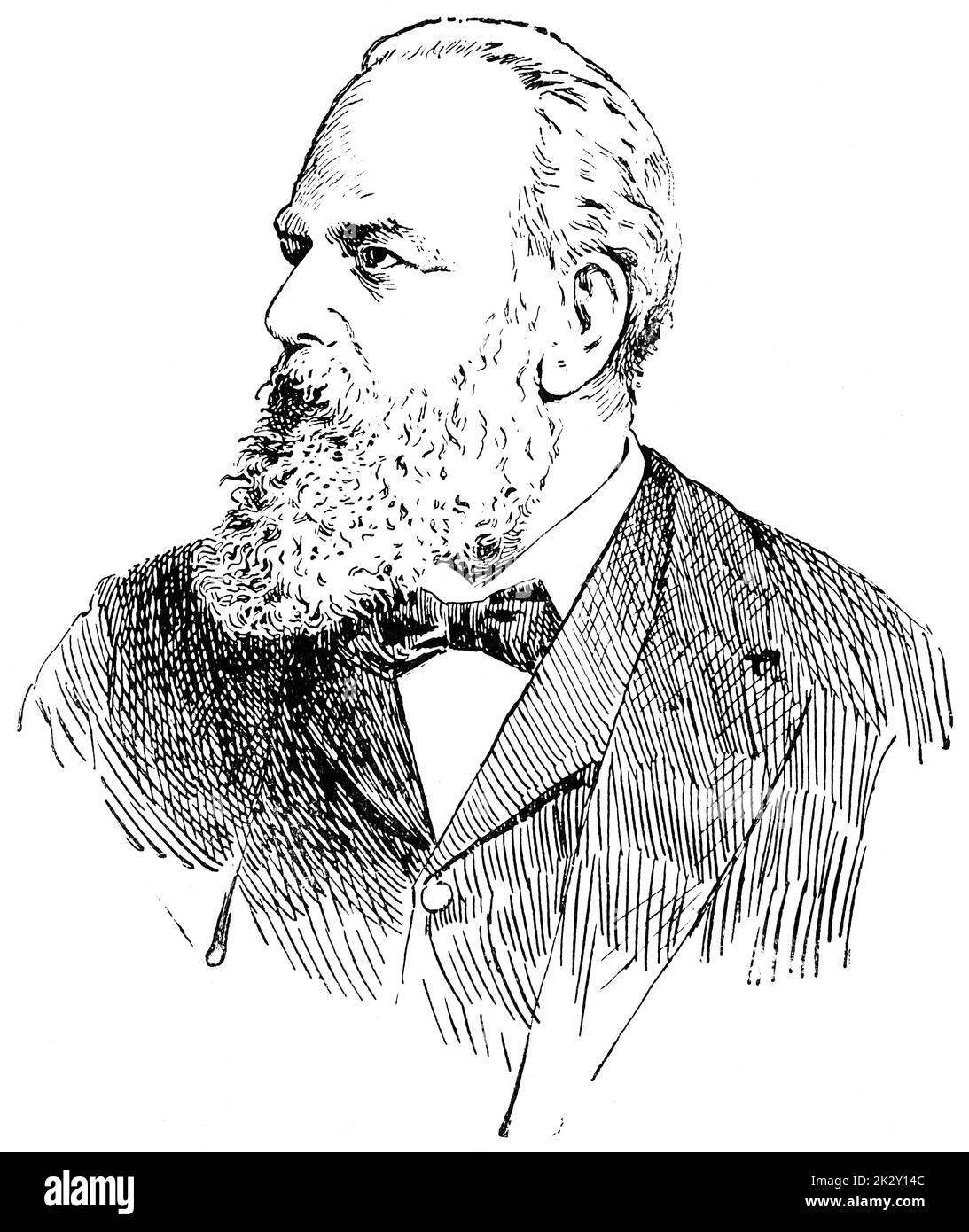 Portrait of Christian Albert Theodor Billroth - an Austrian surgeon ...