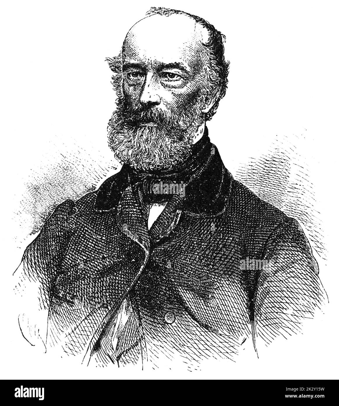 Portrait of Alfred Krupp - a German steel manufacturer and inventor ...