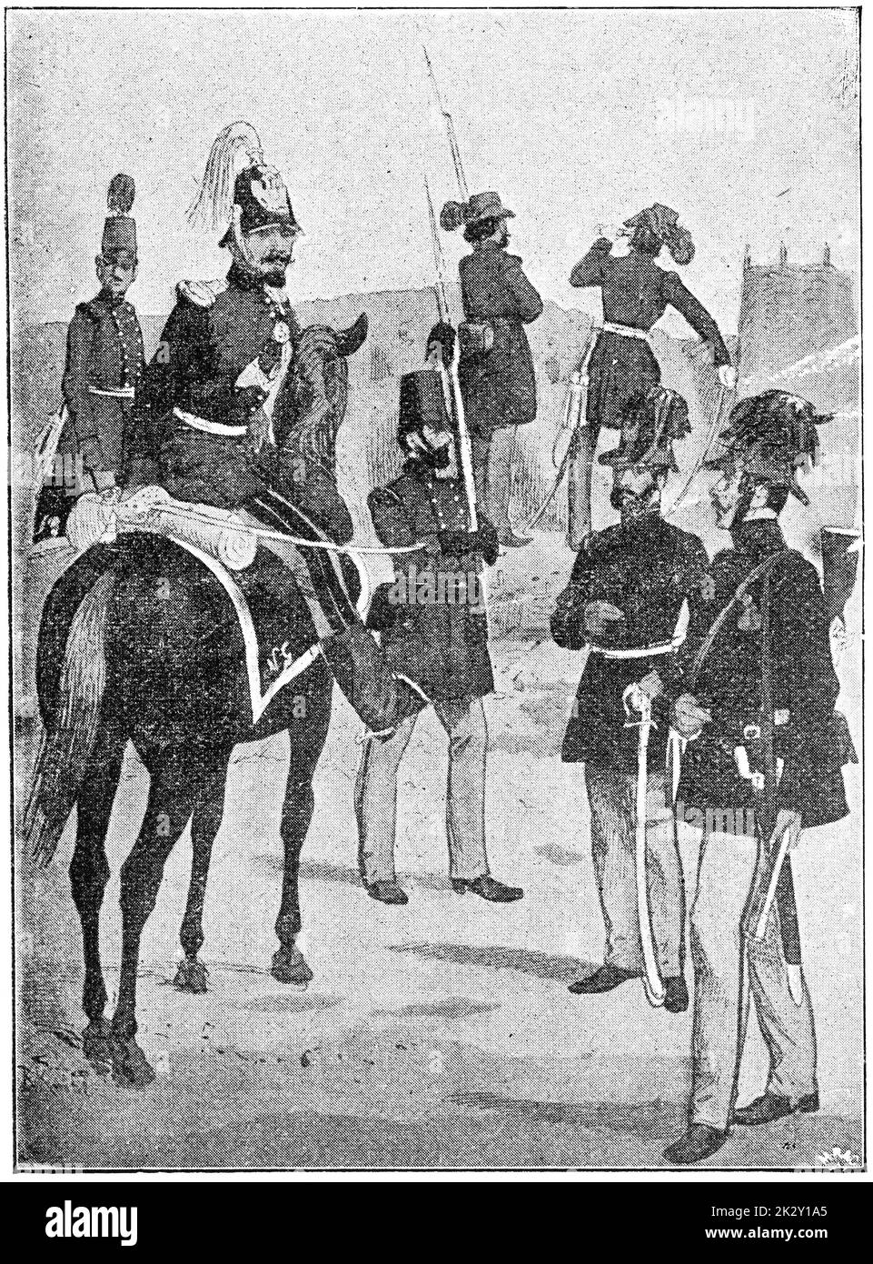 Vienna National Guard (1848). Illustration of the 19th century. Germany ...