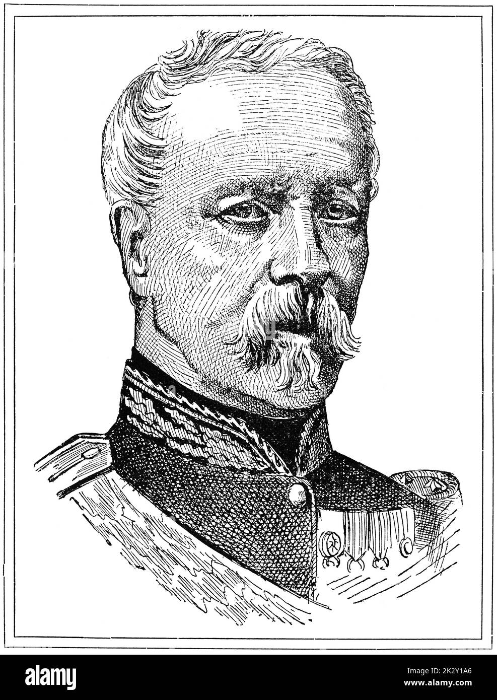 Portrait of Patrice de MacMahon - a French general and politician, with ...