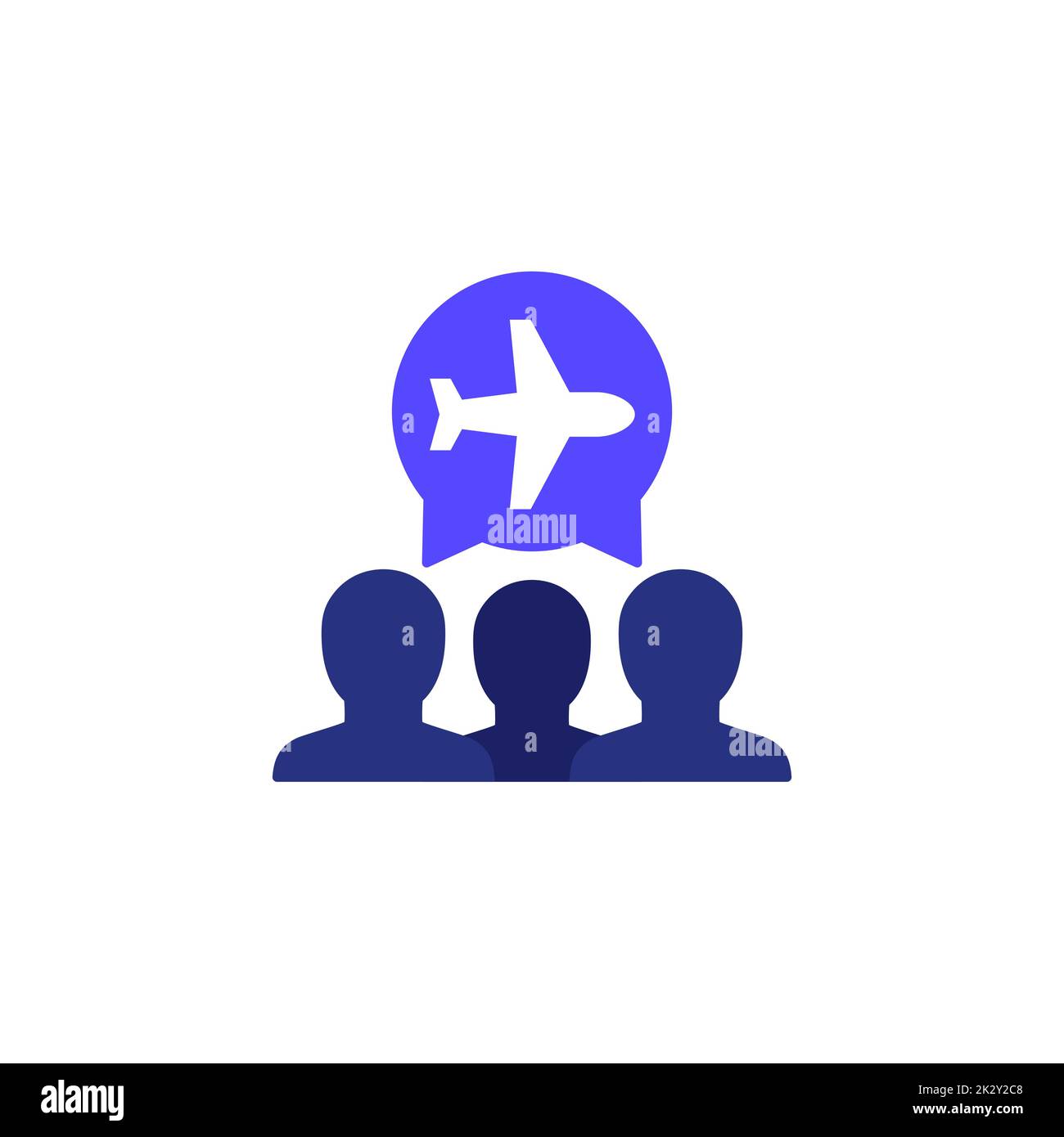 Plane with boarding passengers Cut Out Stock Images & Pictures - Alamy