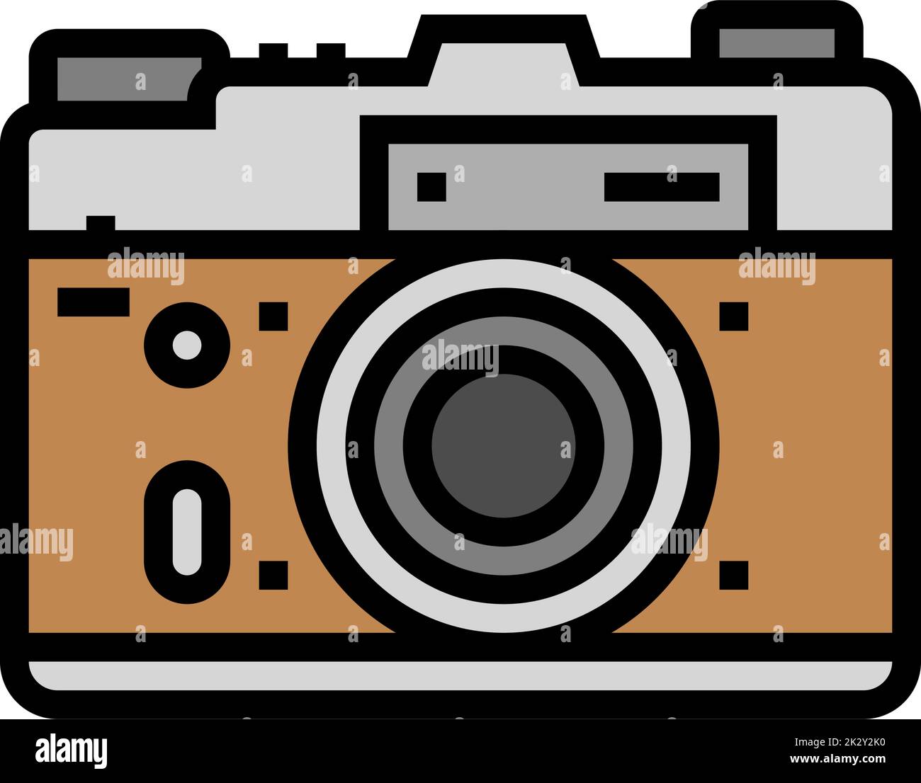 photo camera retro gadget color icon vector illustration Stock Vector ...