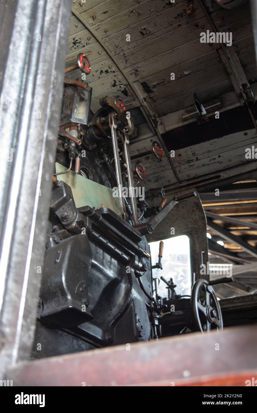 heavy old locomotive Stock Photo - Alamy