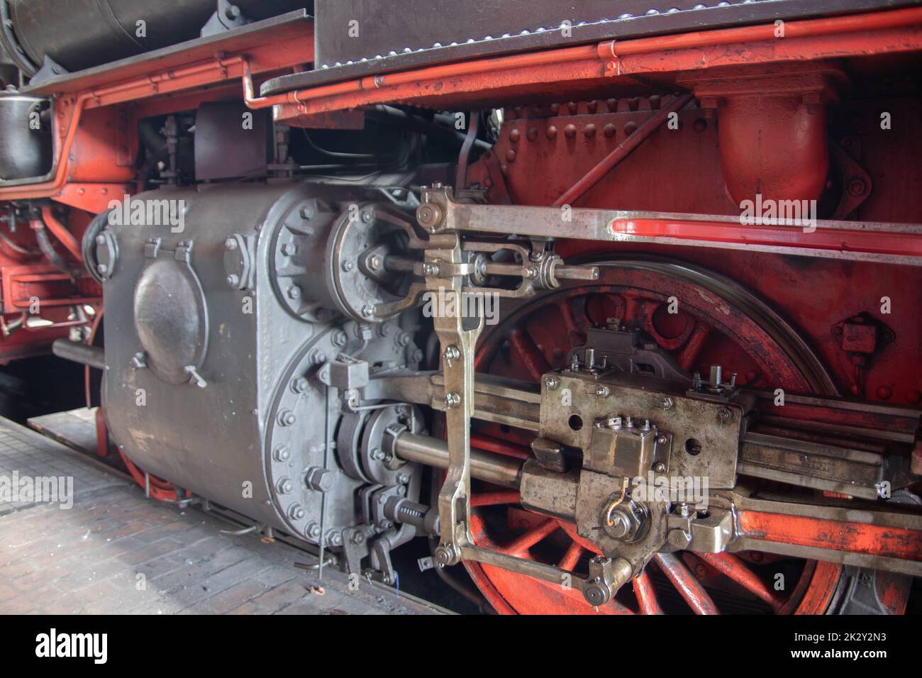 heavy old locomotive Stock Photo - Alamy