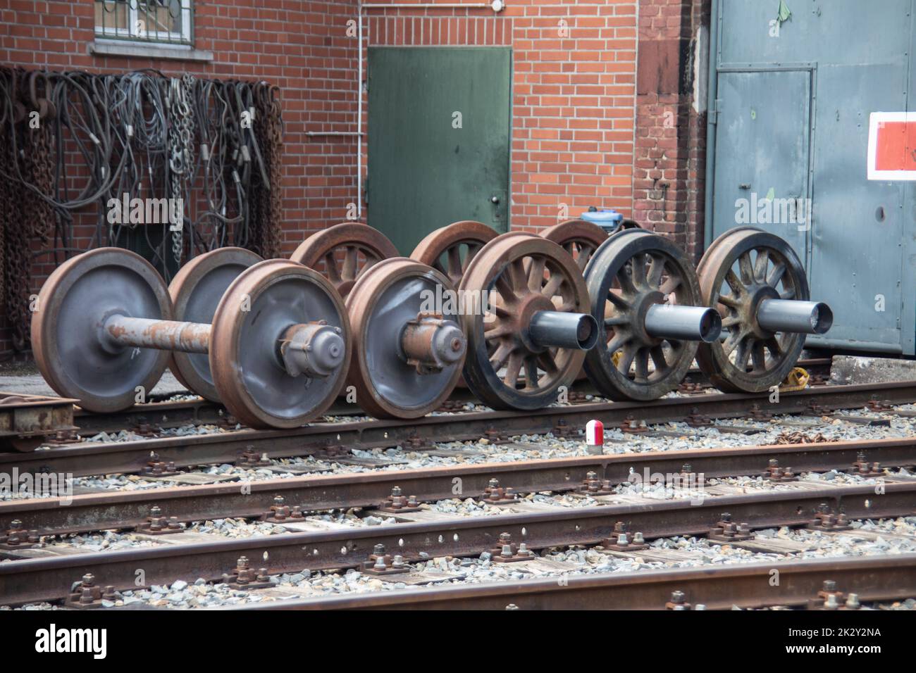 heavy old locomotive Stock Photo - Alamy