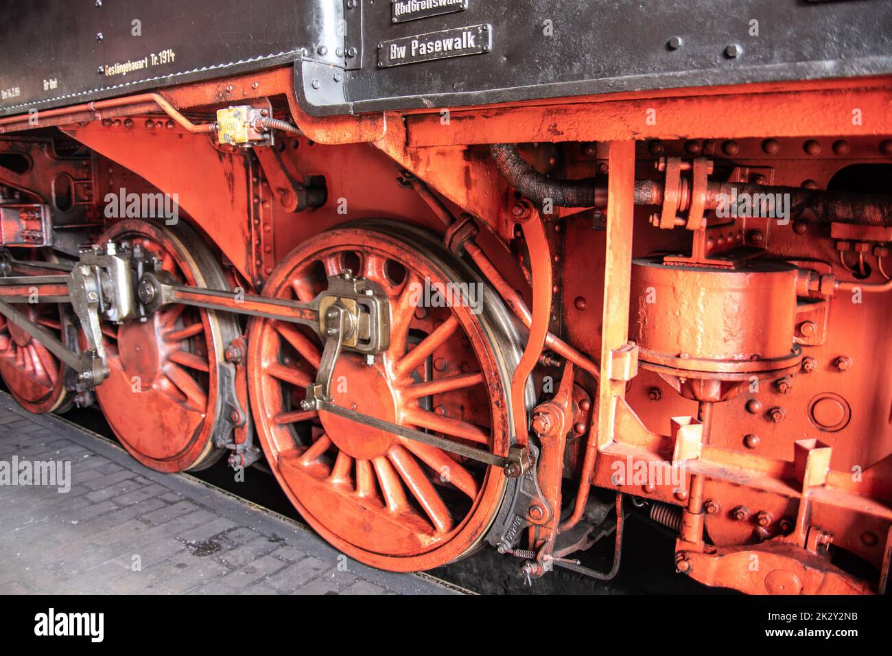 heavy old locomotive Stock Photo - Alamy