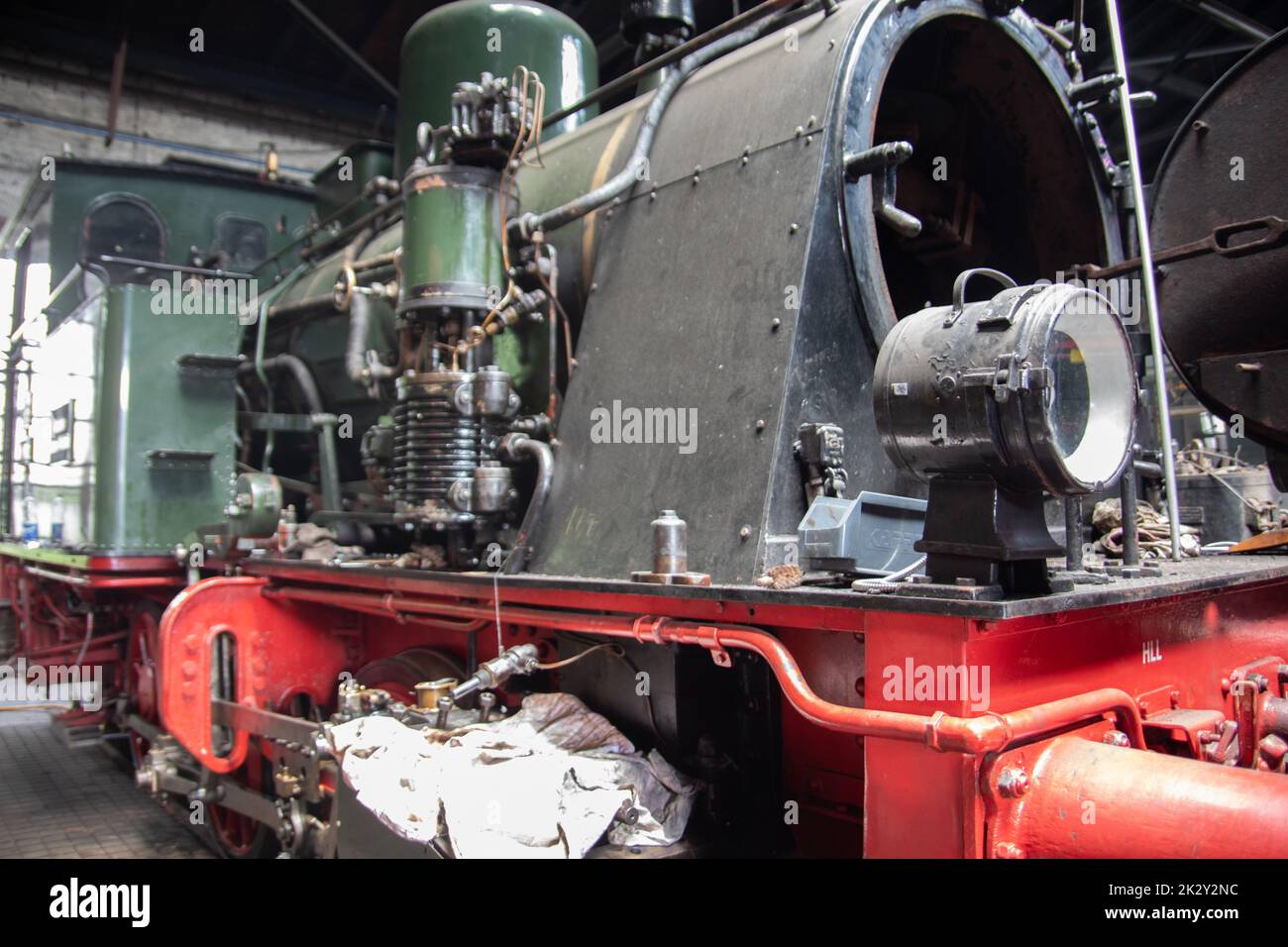 heavy old locomotive Stock Photo - Alamy