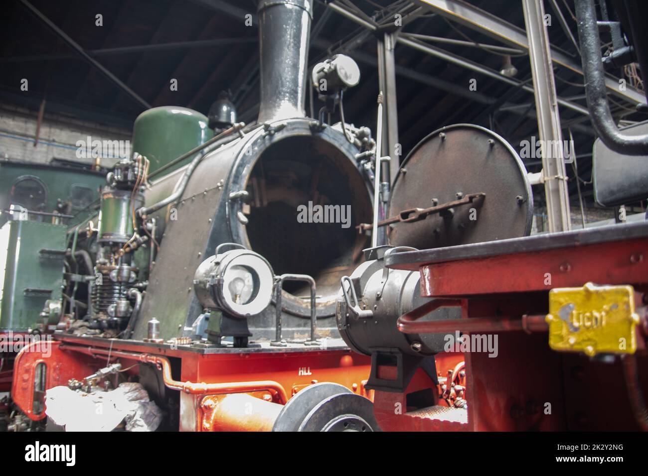 heavy old locomotive Stock Photo - Alamy