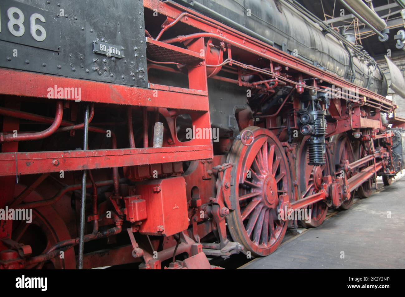 heavy old locomotive Stock Photo - Alamy