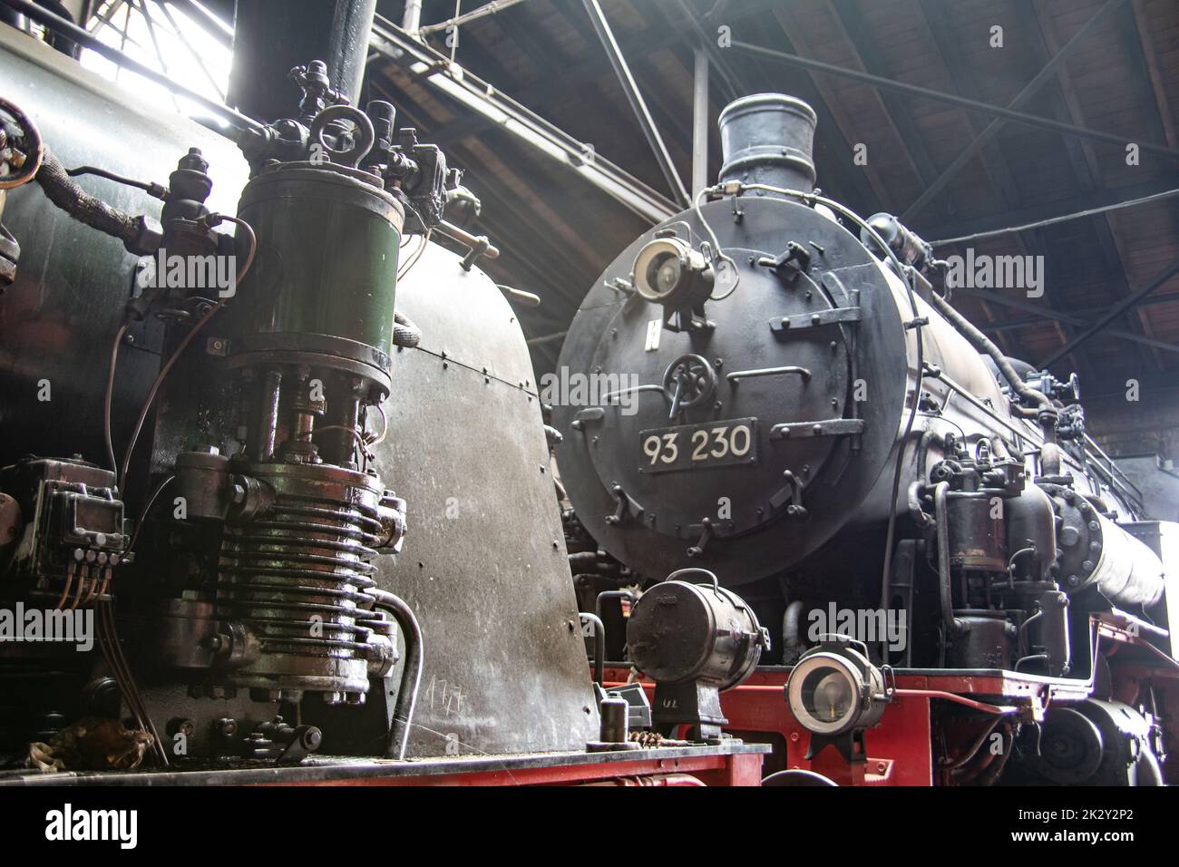 heavy old locomotive Stock Photo - Alamy