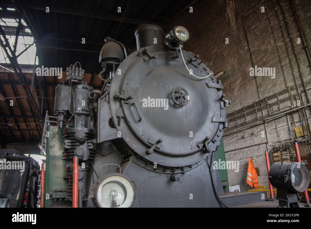 heavy old locomotive Stock Photo - Alamy