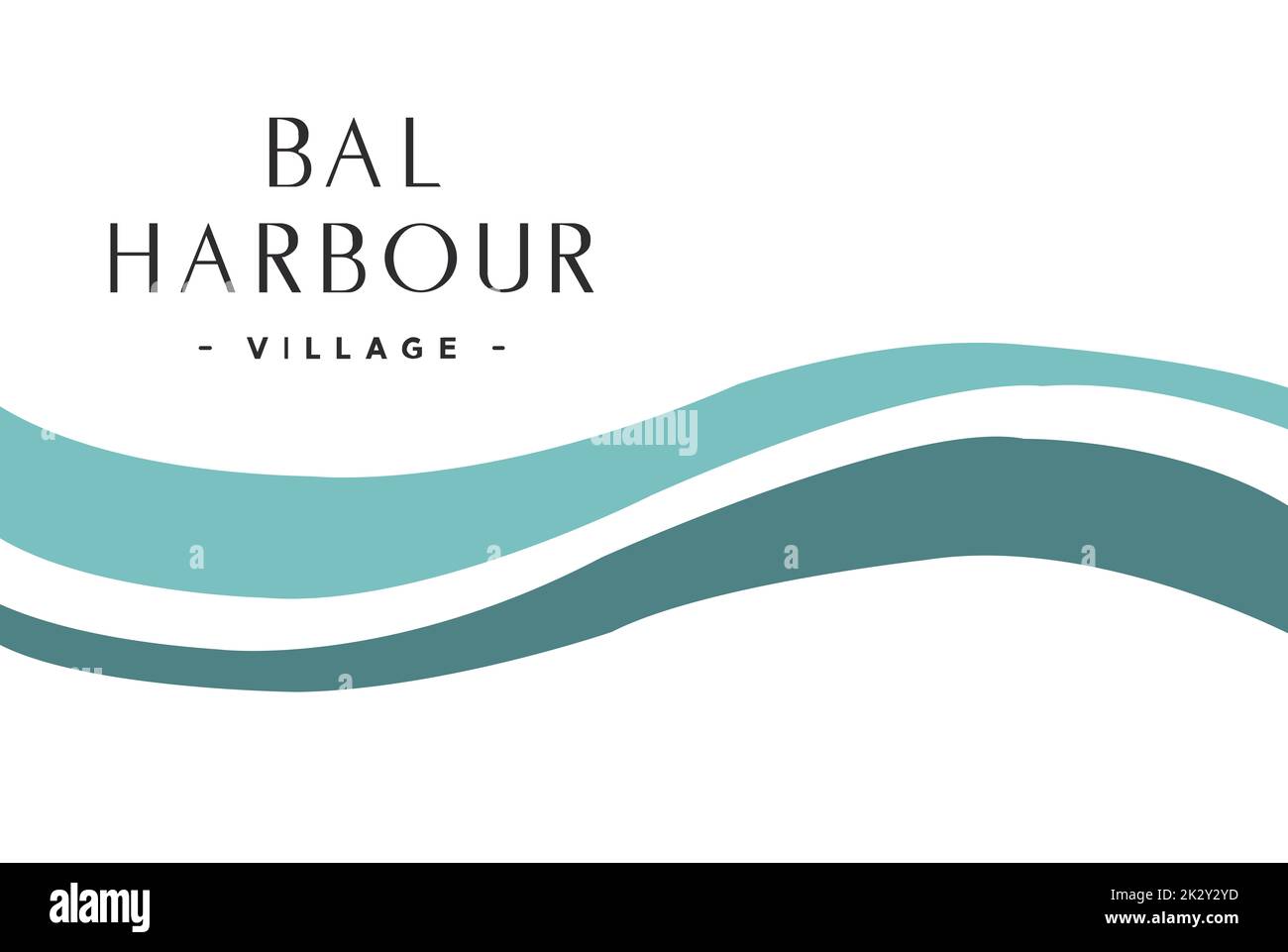 Flag Of Bal Harbour City Florida Stock Photo - Alamy