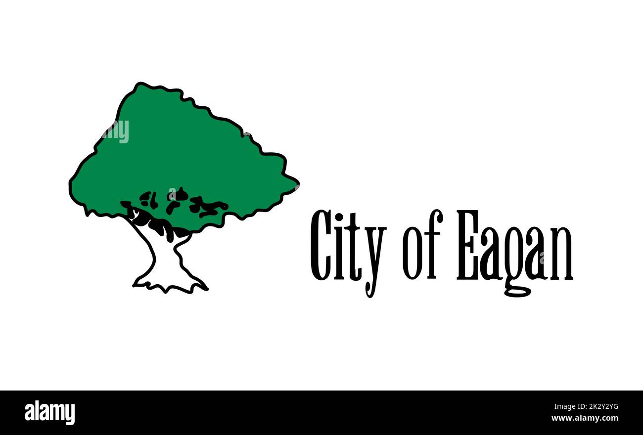 Flag Of Eagan City Minnesota Stock Photo - Alamy