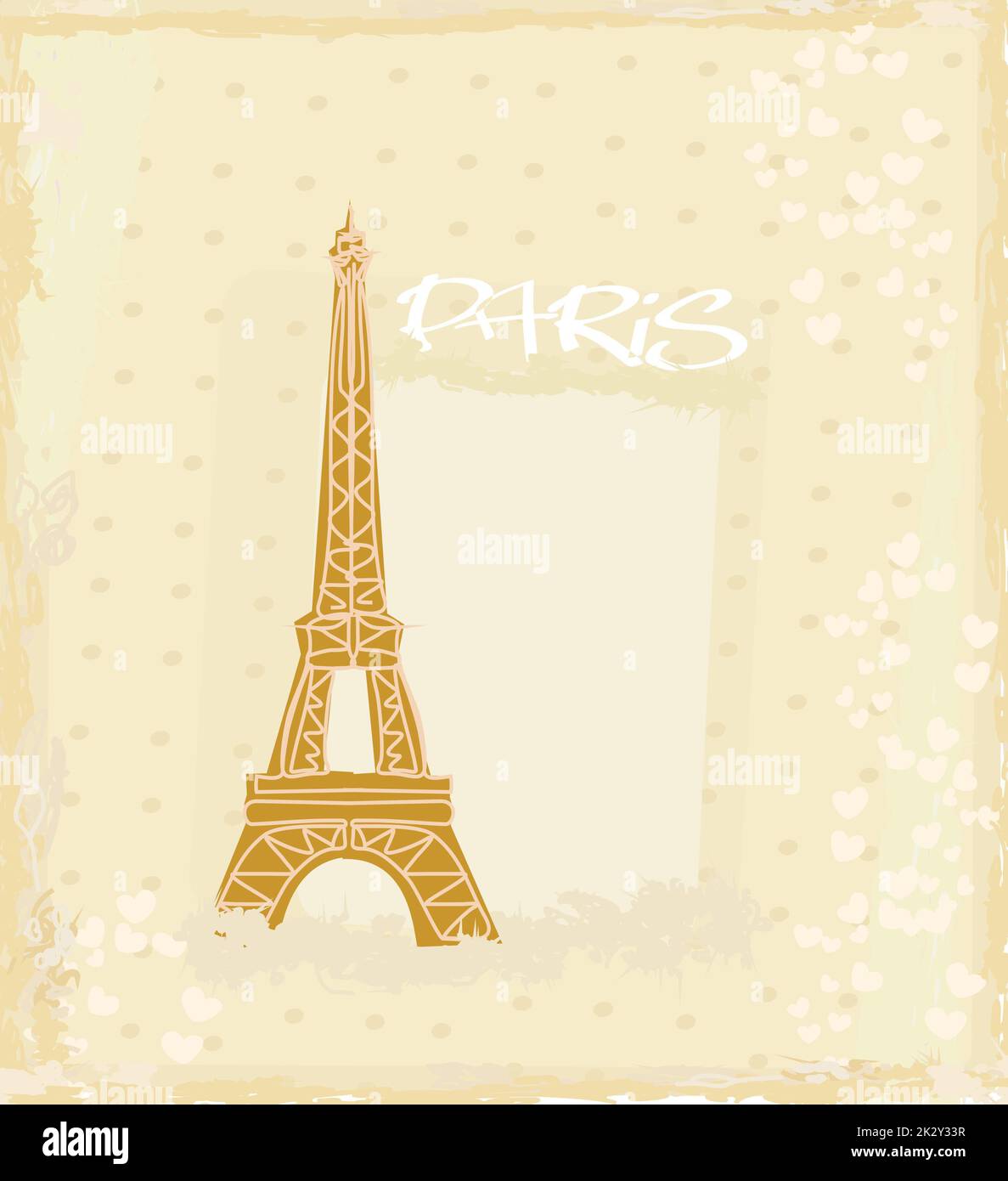 Eiffel tower artistic background paris france card hi-res stock ...