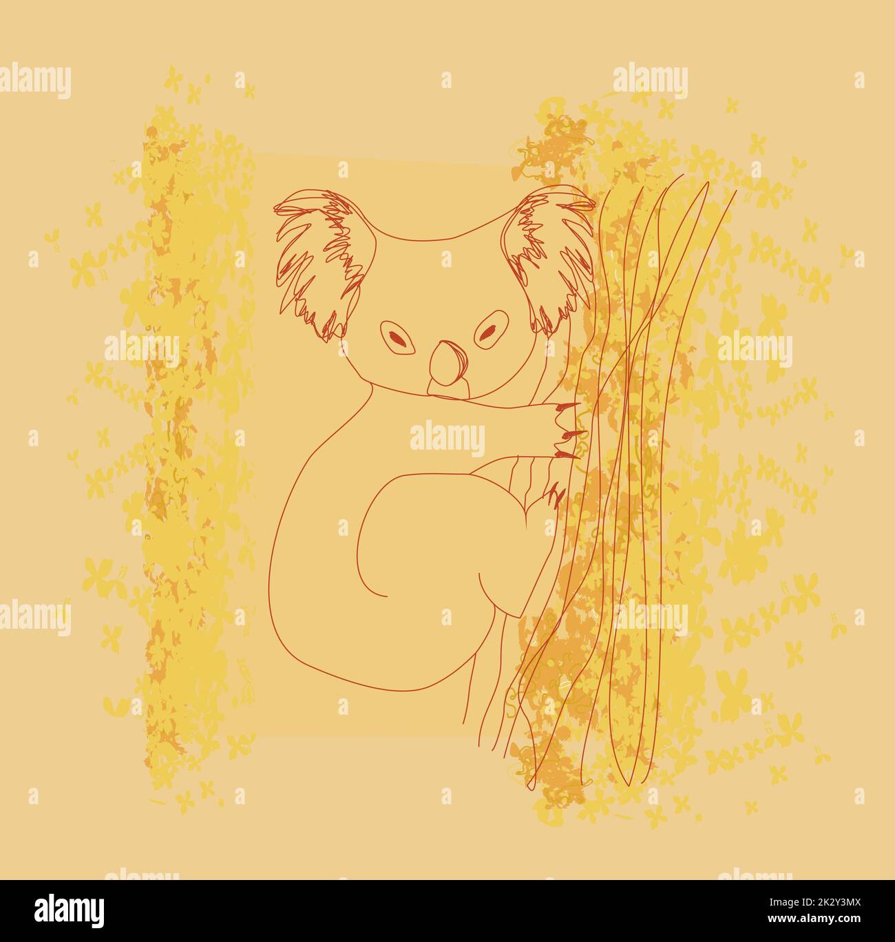 koala cartoon drawing Stock Photo - Alamy