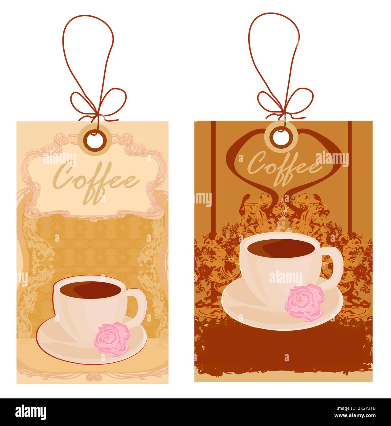 Bakery menu elements Cut Out Stock Images & Pictures - Alamy