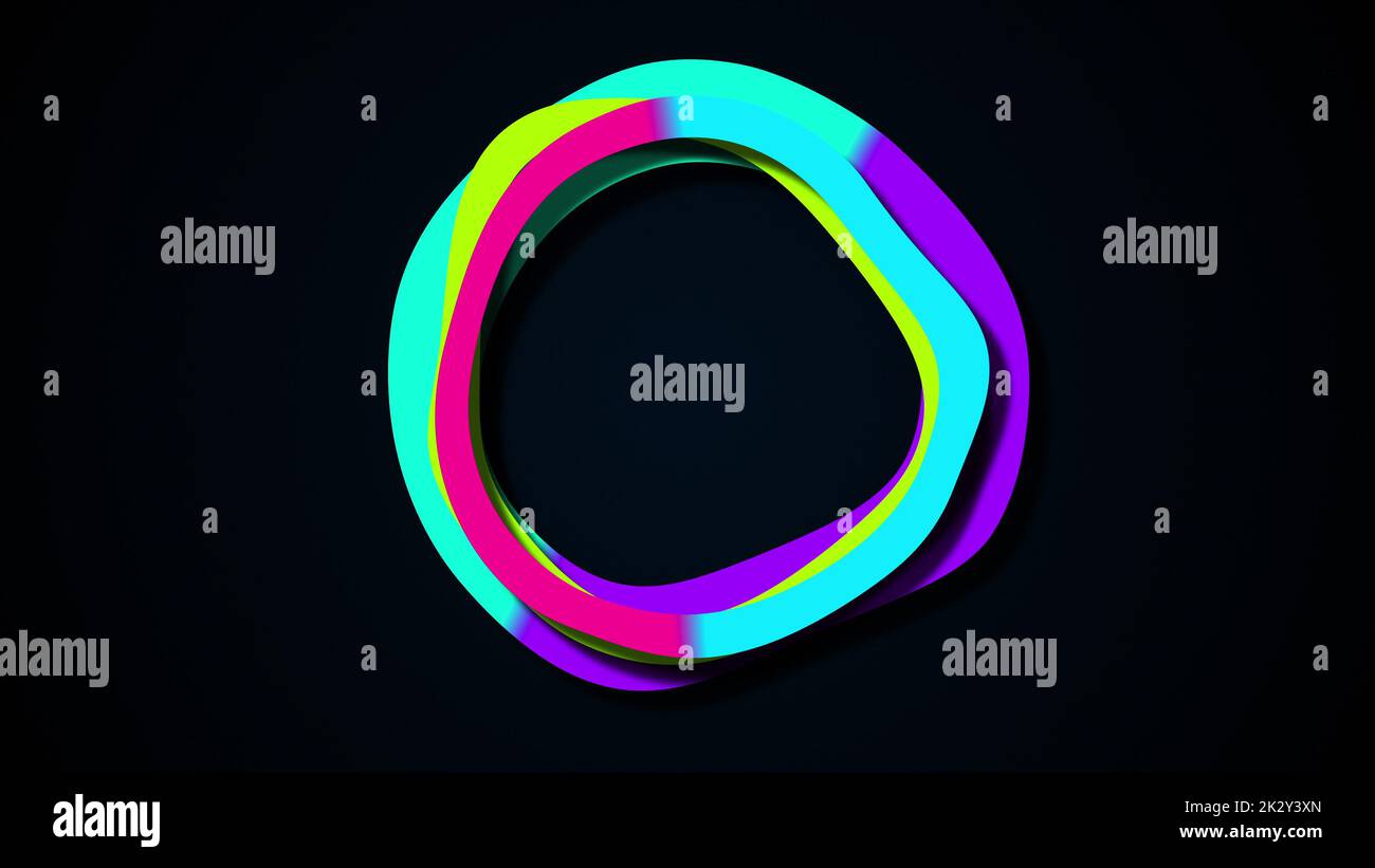 Animated white color 3d glowing hi-res stock photography and images - Alamy