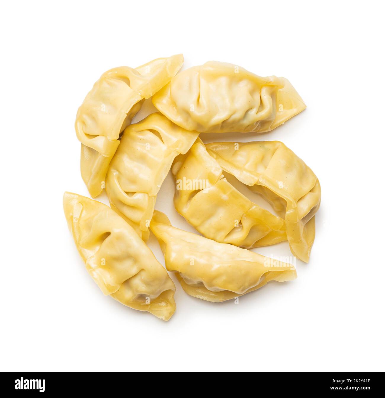 Chinese dumplings isolated on white background Stock Photo - Alamy