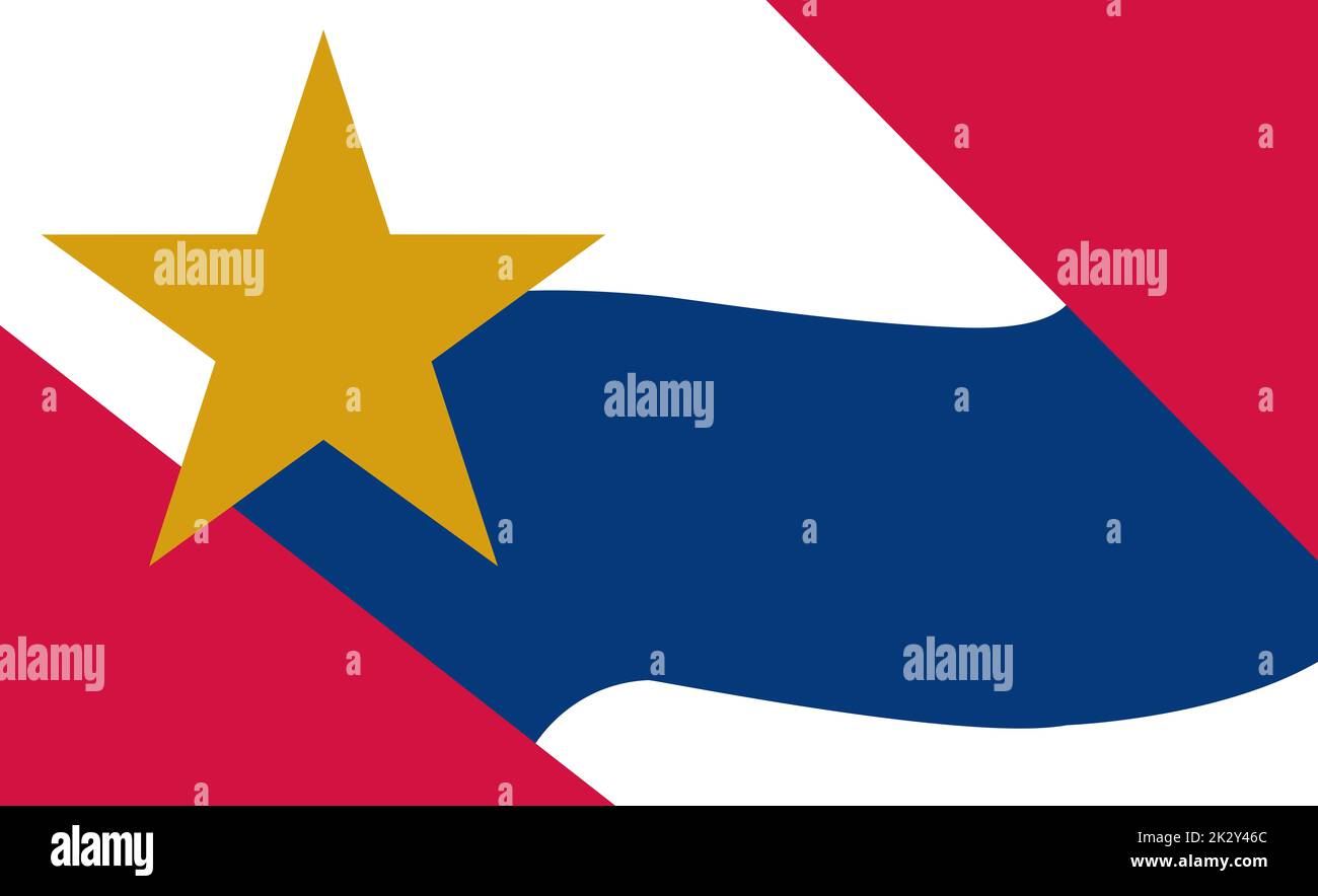 Flag Of Lafayette City Indiana Stock Photo - Alamy