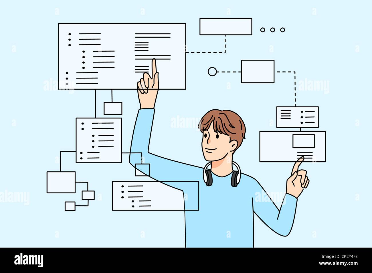 Programmer vector hi-res stock photography and images - Alamy