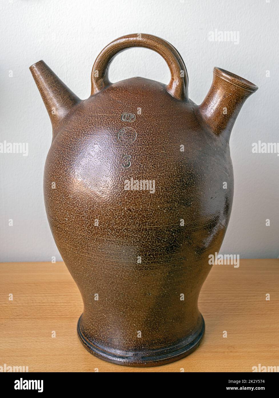old ceramic water jar, stone ware from helsingborg, sweden. (Ruuthska ...