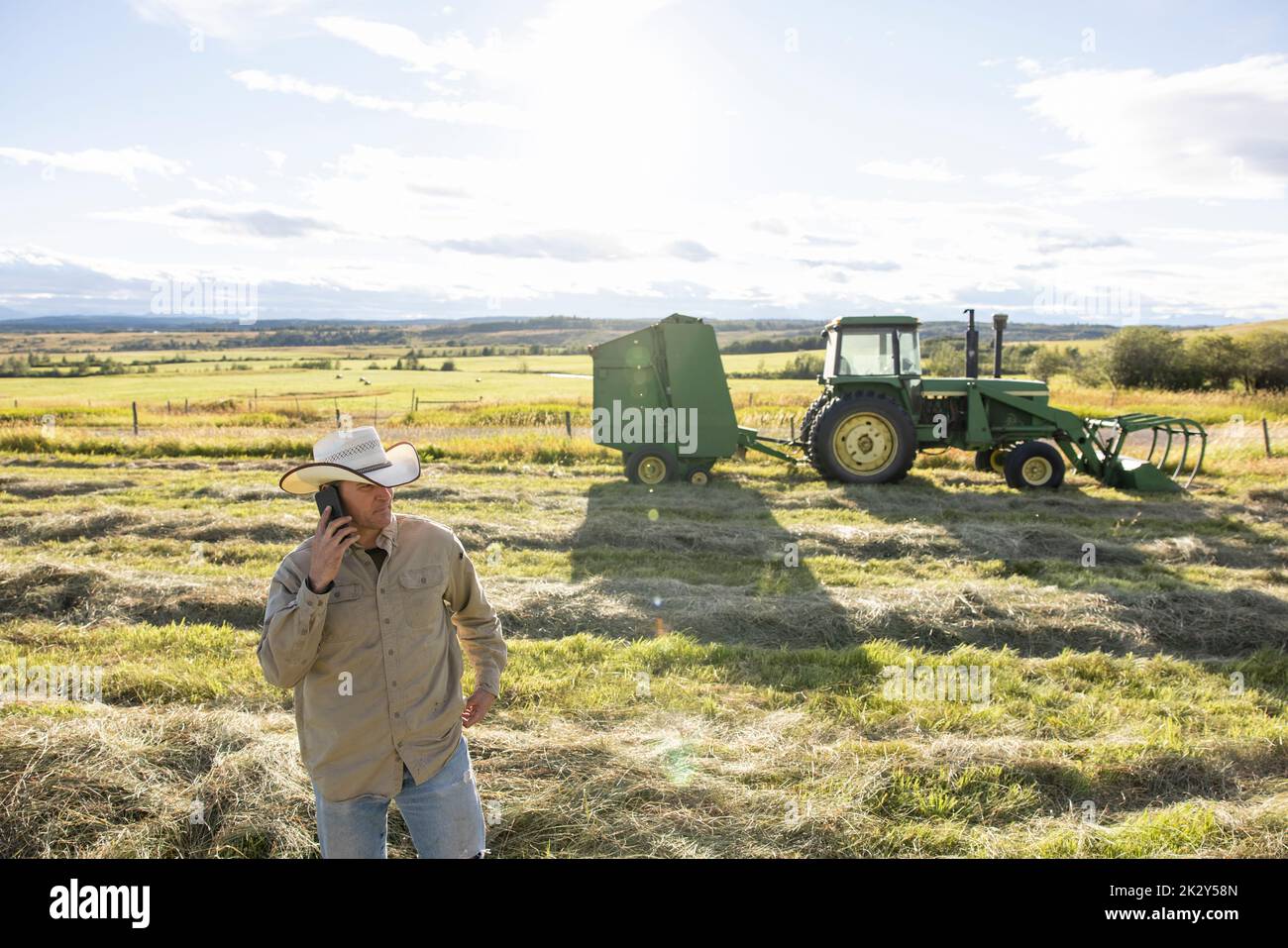 Smart man countryside hi-res stock photography and images - Alamy
