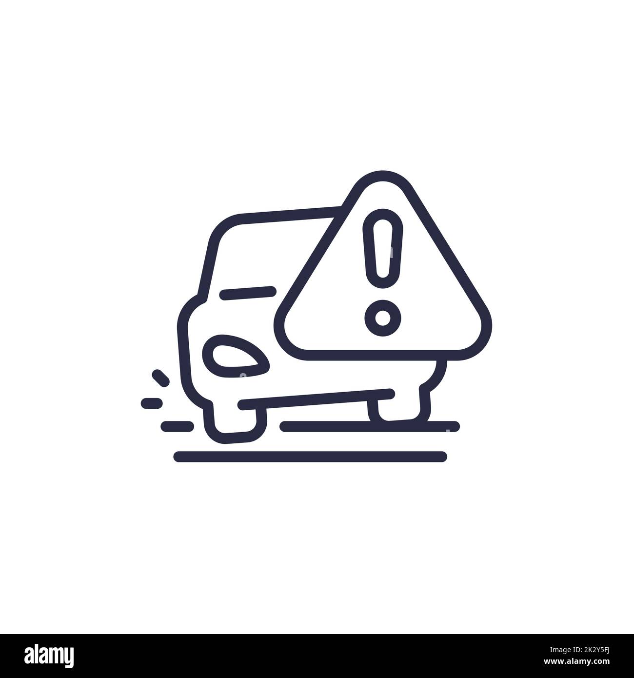 Pothole car Cut Out Stock Images & Pictures - Alamy