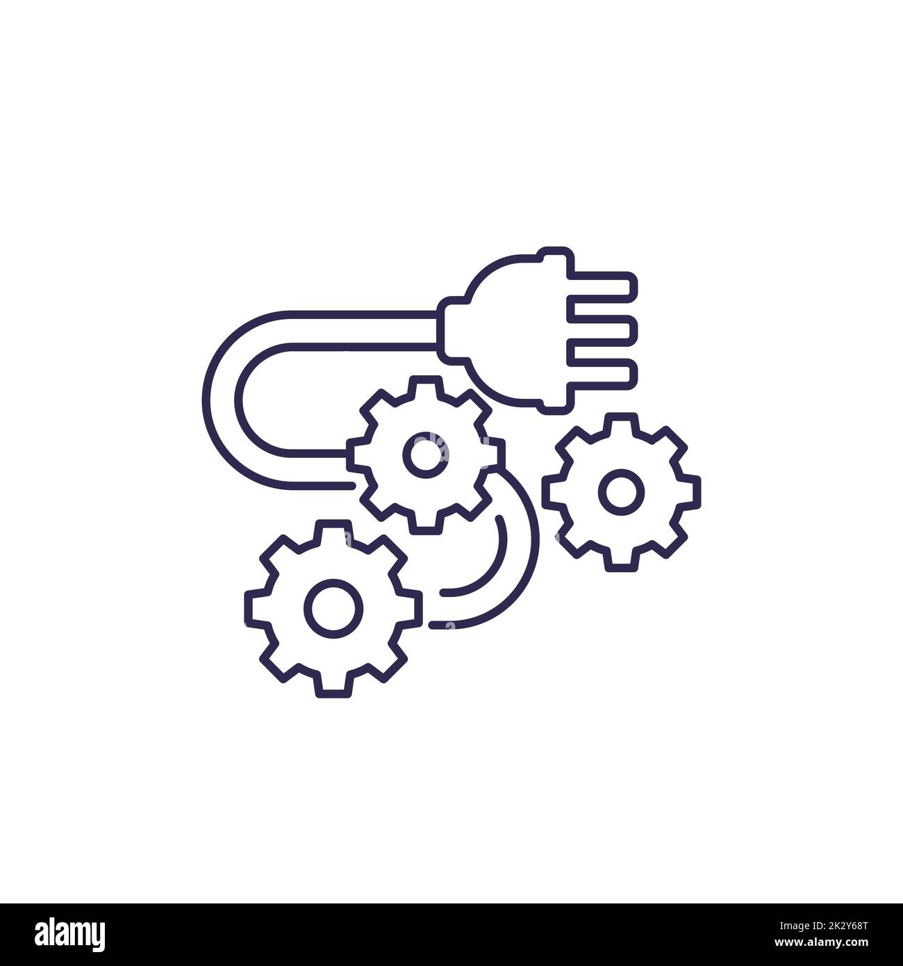 Electrical 3 pin Stock Vector Images - Alamy