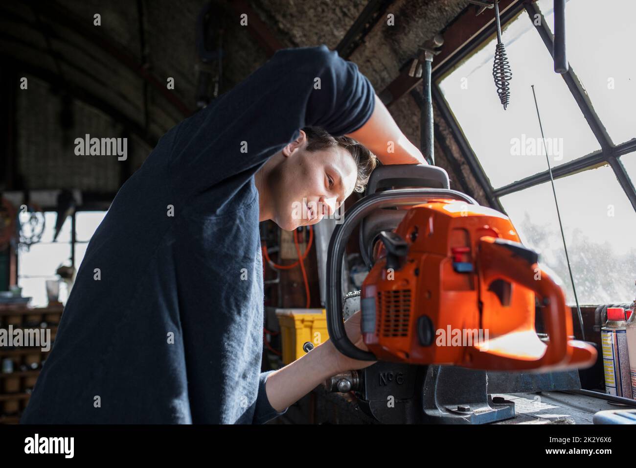 Teen boy ranch hi-res stock photography and images - Alamy