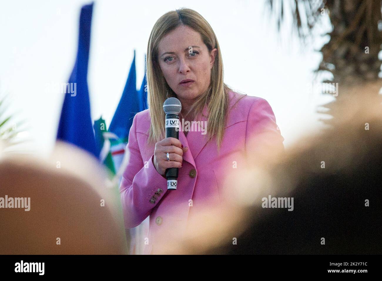 Italy. 23rd Sep, 2022. Giorgia Meloni deputy of the Italian republic ...