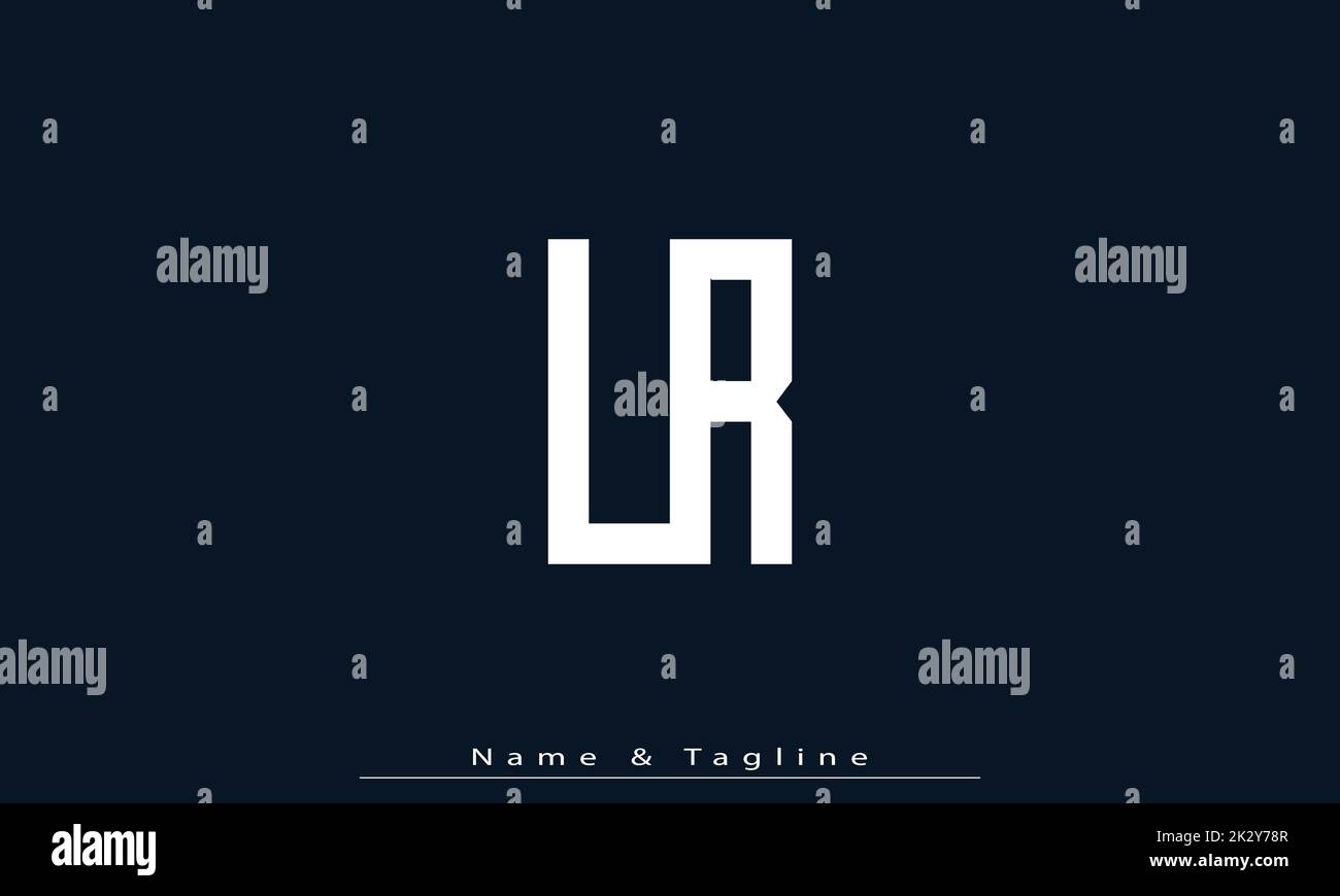 Alphabet letters Initials Monogram logo LR , RL Stock Vector Image ...