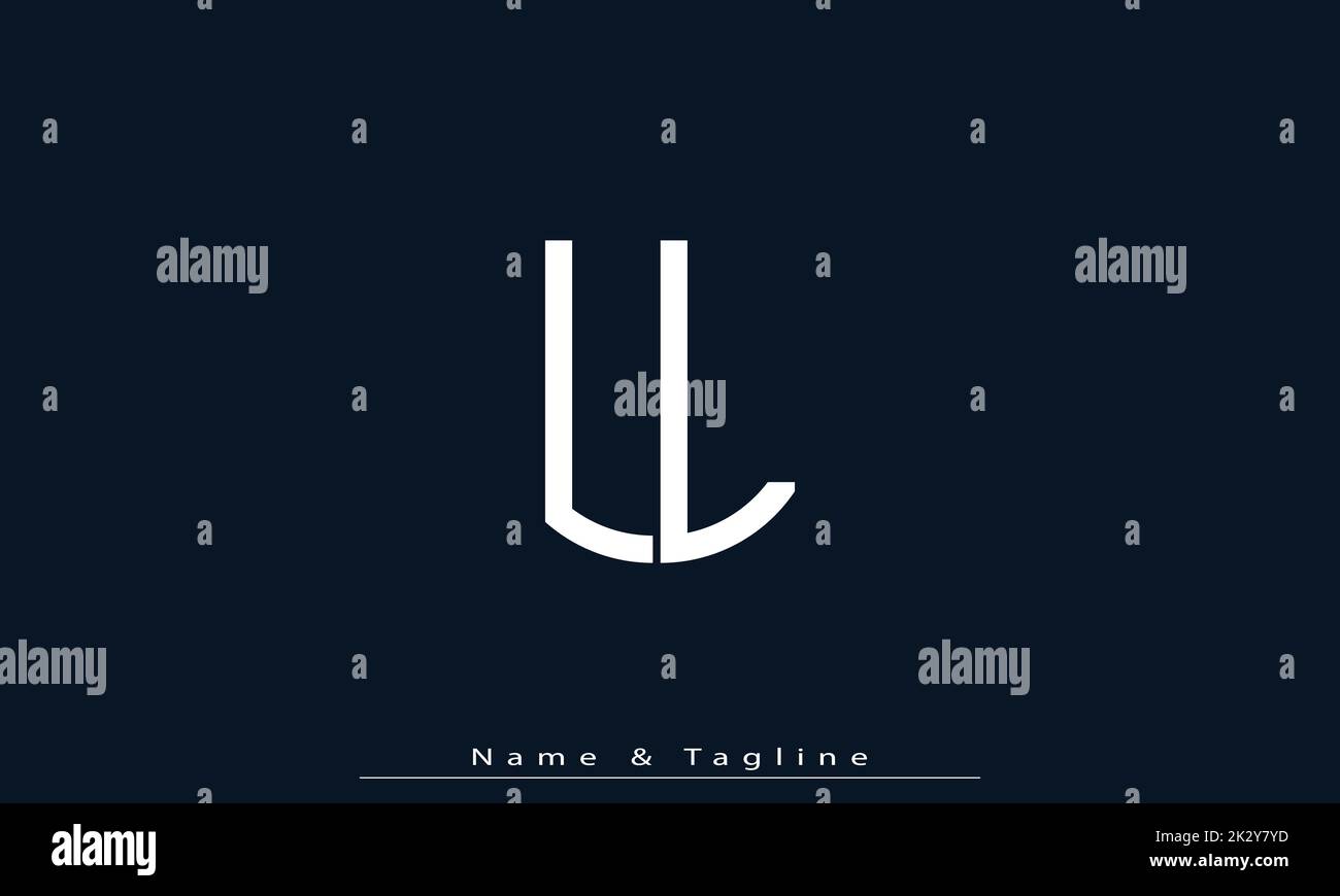 Alphabet letters Initials Monogram logo LL Stock Vector Image & Art - Alamy