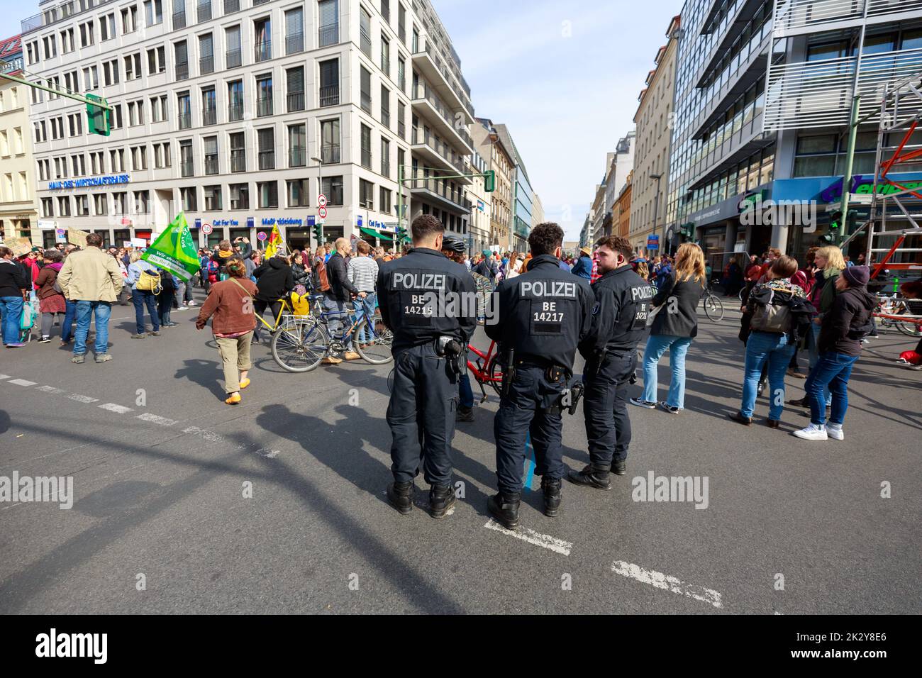 Berlin/Germany - September 23, 2022: Fridays for Future demonstration ...