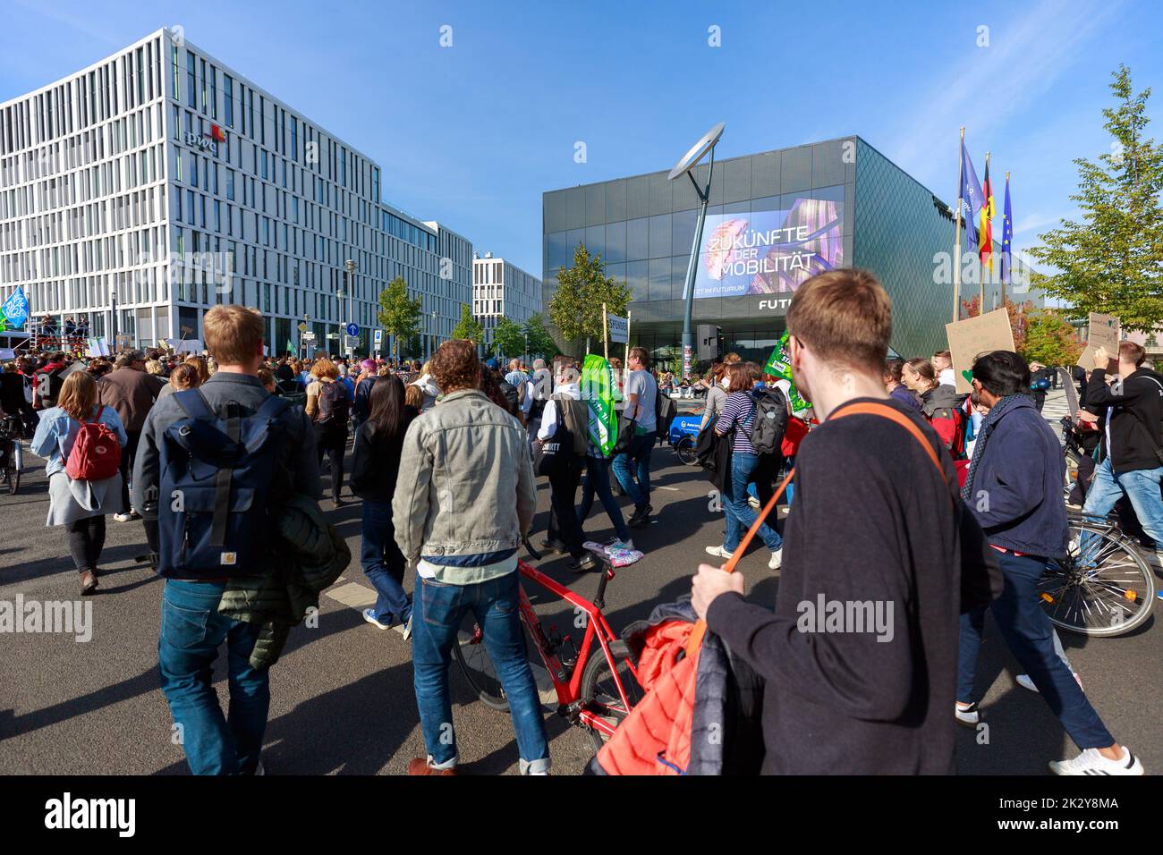 Berlin/Germany - September 23, 2022: Fridays for Future demonstration ...