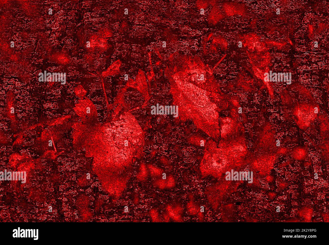 Abstract red background with natural texture and irregular pattern ...