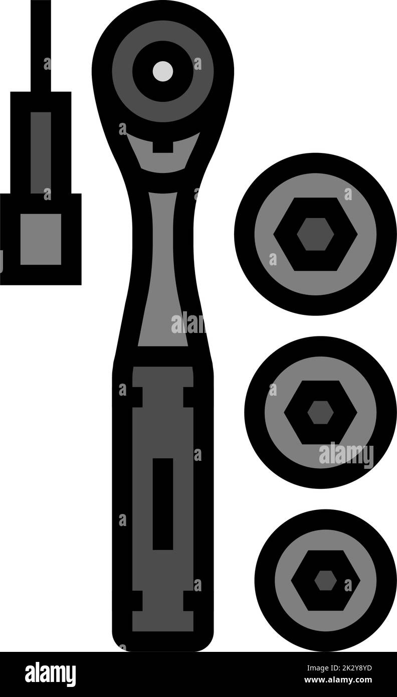 Steel socket wrench Stock Vector Images - Alamy