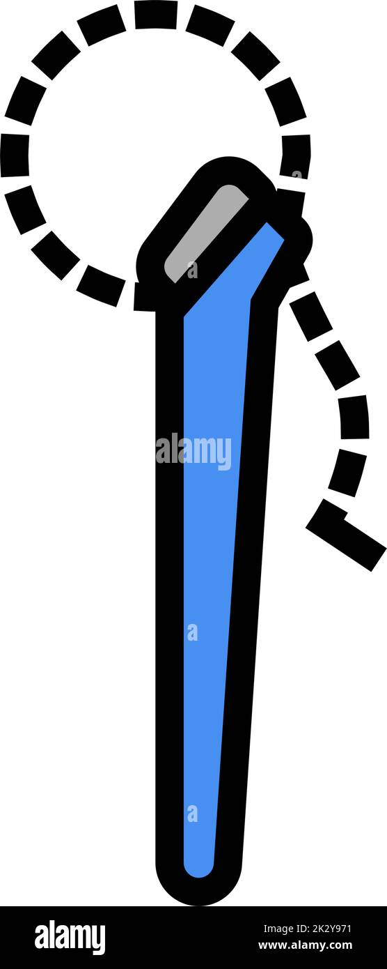 chain wrench tool color icon vector illustration Stock Vector Image ...