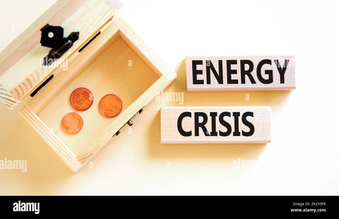 Global energy crisis symbol. Concept words Energy crisis on wooden ...