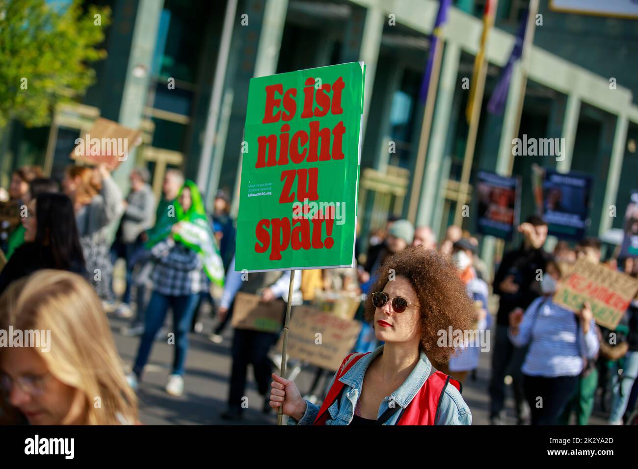 Berlin/Germany - September 23, 2022: Fridays for Future demonstration ...